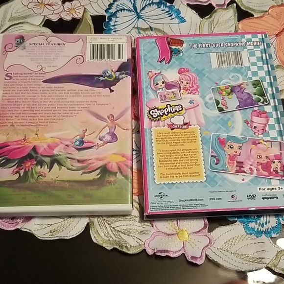 Media | Shopkins And Barbie Fairytopia Dvd Set Works | Poshmark